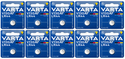 10 VARTA LR44 V13GA Button Cell Tablet Battery 4276 AG13 L1154 A76 NEW ...