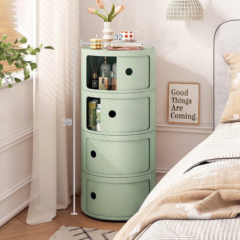 2/3/4/5 Drawers Round Storage Unit Bathroom Cabinet Chest Cupboard Side ...