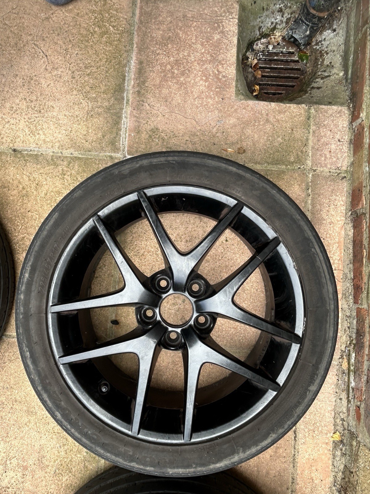 Set of 4 SAAB 9-3 ALLOY WHEELS TWIN 5 SPOKE 7JX17H2 12785710 17" 5x110 ...