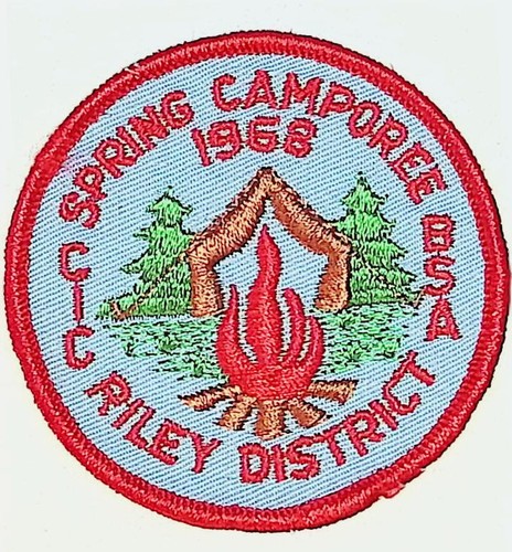 1968 Boy Scout Event Patch Spring Camporee Riley District | eBay