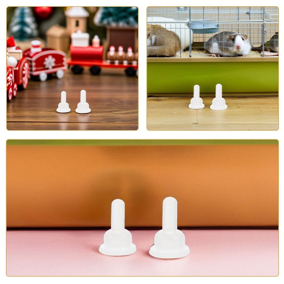 50 Pcs Feeding Nipples for Pet Kitten Bottles Animal Drinking Pacifier ...