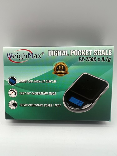 WeighMax Digital Pocket Scale EX-750C X 0.1g Brand New! | eBay