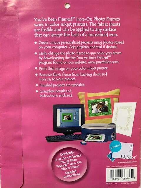 Photo Frame Iron-On Fabric Crafting by June Tailor | eBay