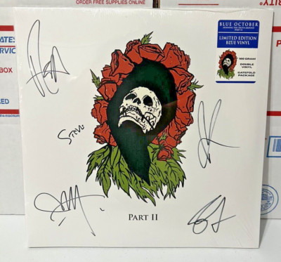 *SIGNED* Blue October - Spinning The Truth Around Part II BLUE Vinyl ...