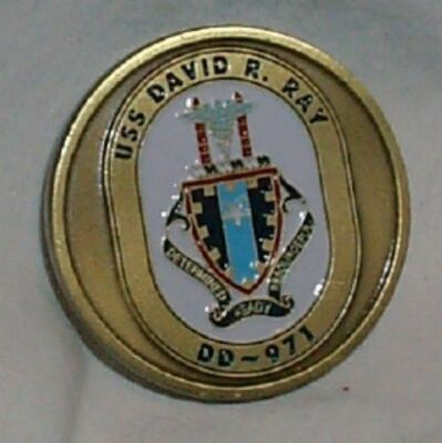 USS David R Ray Navy Ship Challenge Coin MINT DD 971 | eBay
