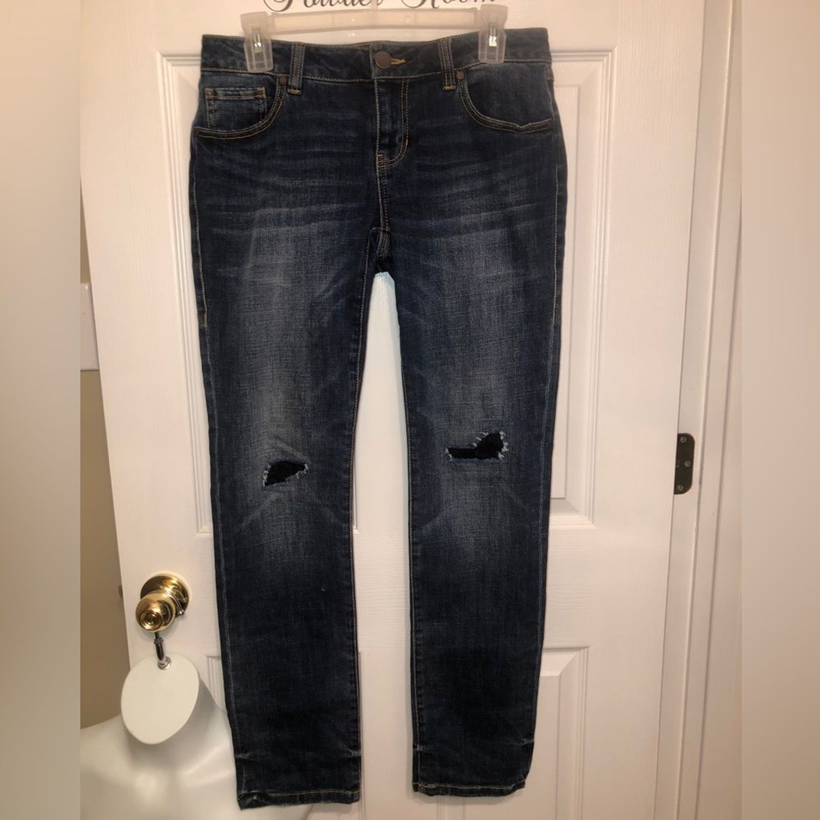 Cabi Size 4 Slim Boyfriend Patchwork Distressed Jean … - Gem