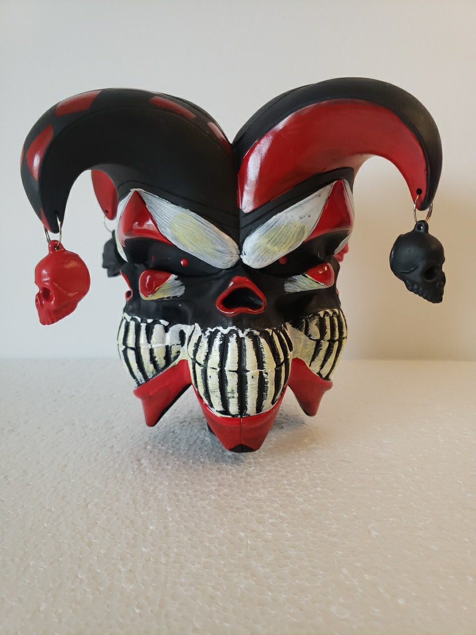 Jester Devil Clown Cane Topper Evil Skull Scary Hallo… - Gem