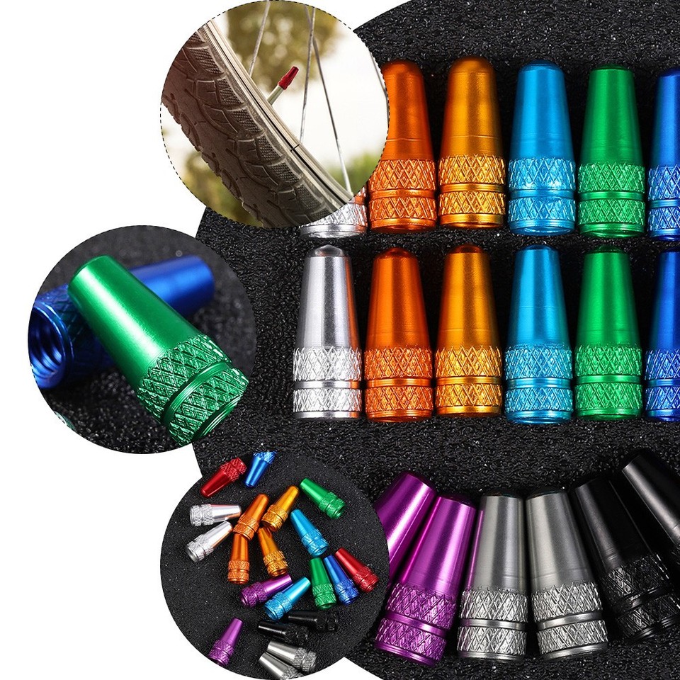 30pcs Bike Aluminum Bike Tire Dust Cover cap bike caps dust cover ...