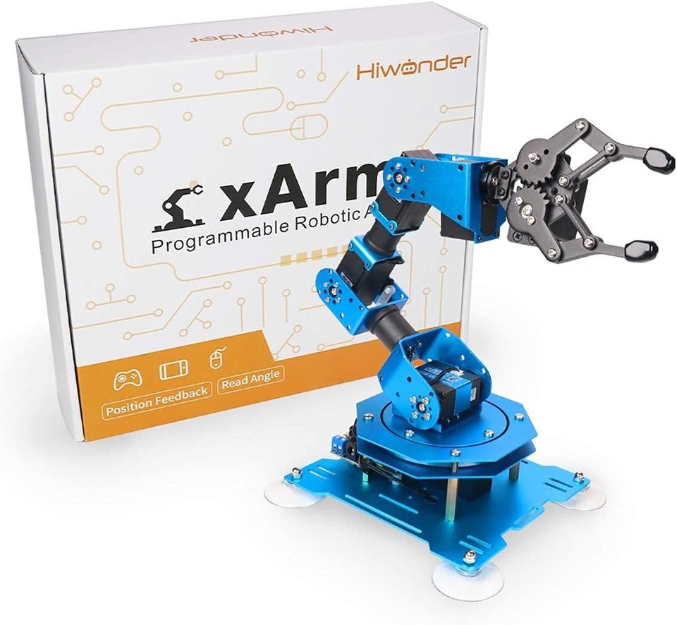 Robotic Arm for Arduino Coding Programming 6DOF Hiwonder-xArm1S STEM ...