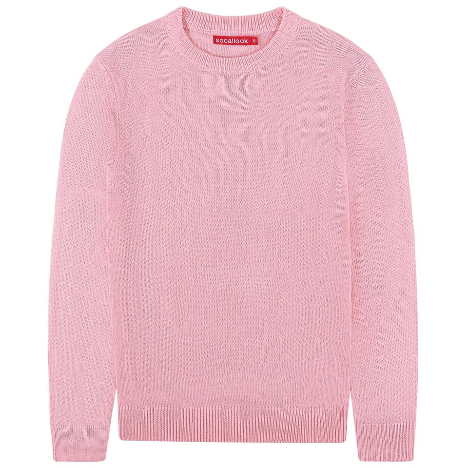 Socal Look Men's Sweater Crew Neck Long Sleeve Acrylic Pullover | eBay