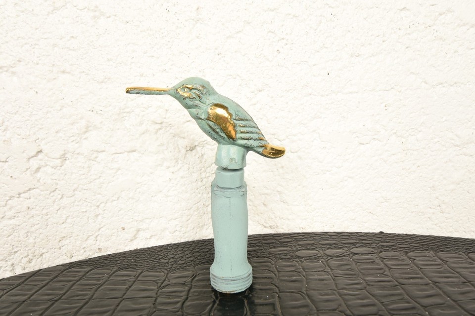 Vintage Brass Arrowhead Hummingbird Garden Faucet Spigot USA America ...