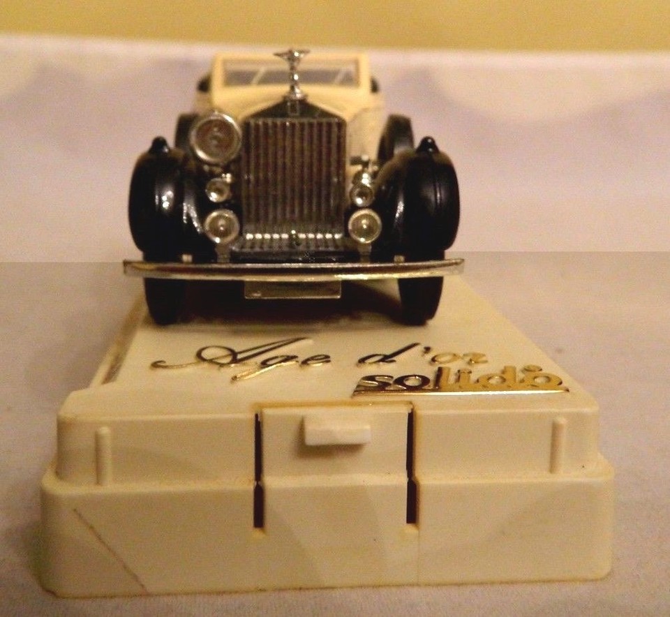 Solida Rolls Royce Cabriolet 4077 Die Cast Model Car Mounted No Plastic ...