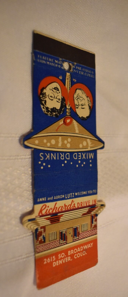 Richard's Drive In Denver Colorado Matchbook Cover | eBay