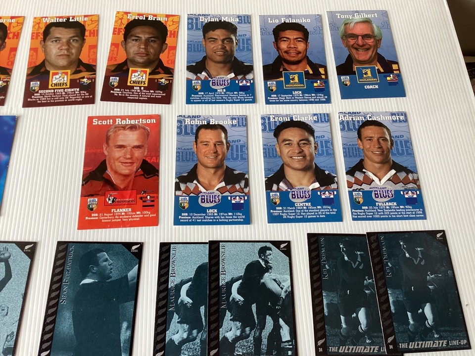 Assorted New Zealand Rugby Trading Cards & stickers .All one Lot. | eBay