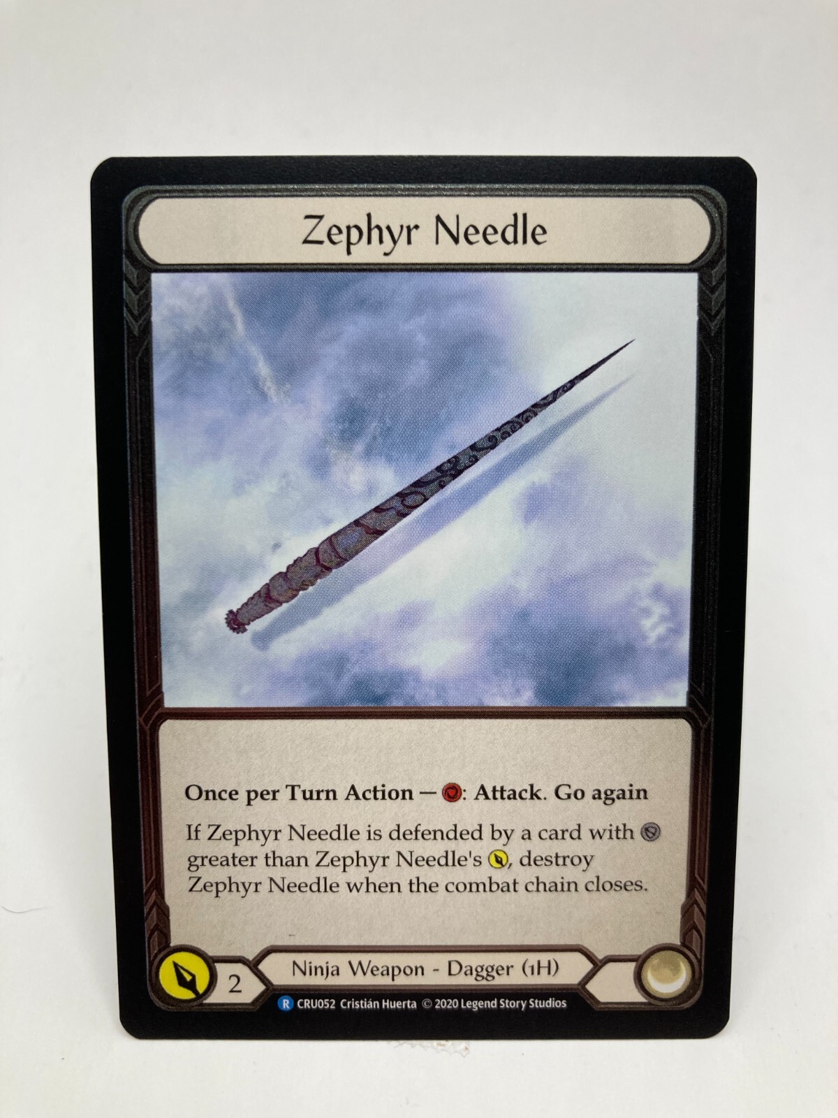 Zephyr Needle NM* COLD FOIL Crucible Of War - Flesh And Blood CRU052 ...