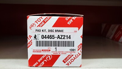 2009-2018 COROLLA Front Brake Pads Genuine Toyota Ceramic 04465-AZ214 ...
