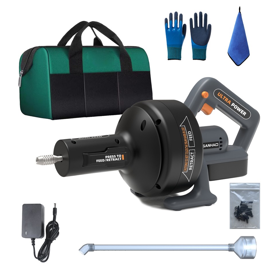 Electric Sewer Pipe Drain Cleaning Toilet Dredging Clogs Machine ...