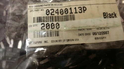 (2 PCS) 02400113P LITTELFUSE DIODE MINI 1.0A 400V | eBay