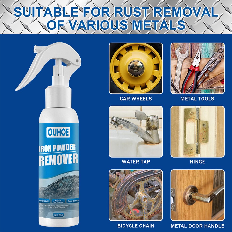 4Pack Car Rust Removal Spray Car Iron Remover Spray Inhibitor ...