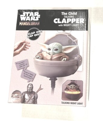 Star Wars Mandalorian The Child Talking Clapper with Night Light NEW | eBay
