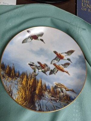 Late Comers Collector Plate by David Maass On The Wing 1992 Danbury ...