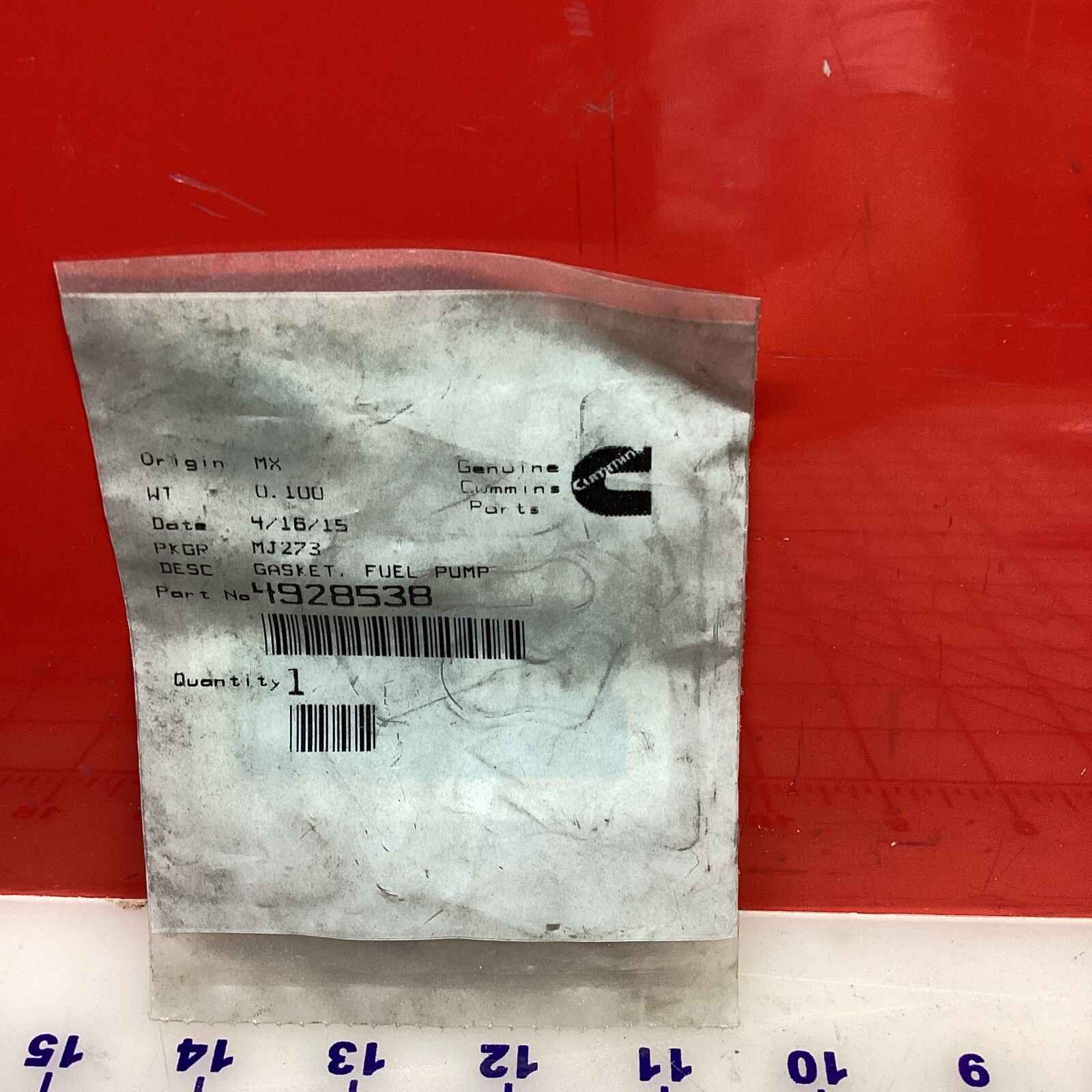 Cummins ISX Gasket Fuel Pump 4928538 for sale online | eBay