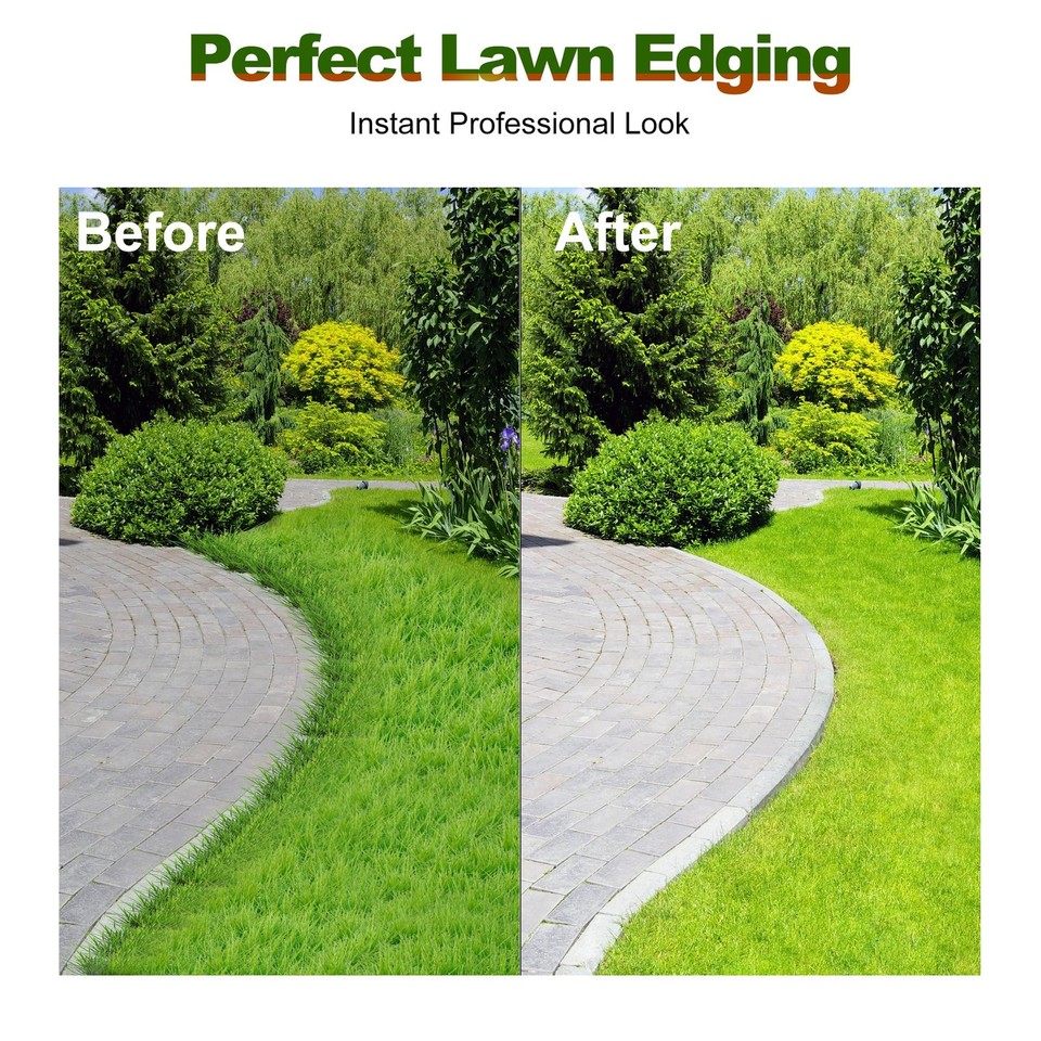 Wheel Rotary Edger Lawn Tool, Manual Grass Edger Trimmer with ...