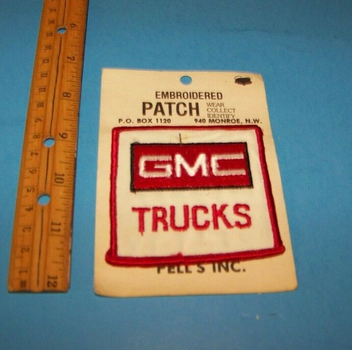GMC Trucks Logo #1 Vintage Embroidered Patch Vintage 1980's GMC Trucks ...