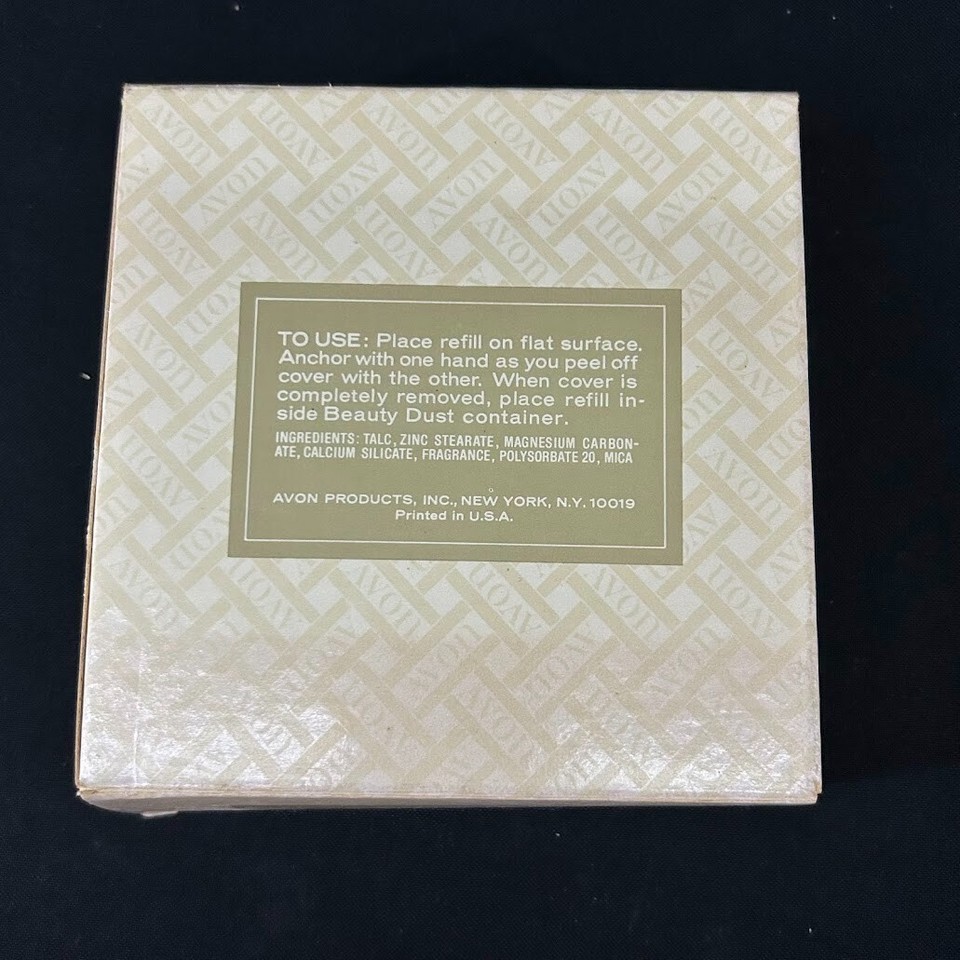 Vintage Avon Satin Beauty Dust Refill with Puff Ariane NOS in Original ...