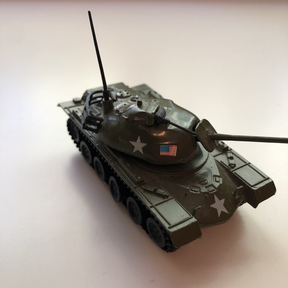Vintage Zee Zylmex Military Diecast Tank T412 M48 Patton somewhat loose ...