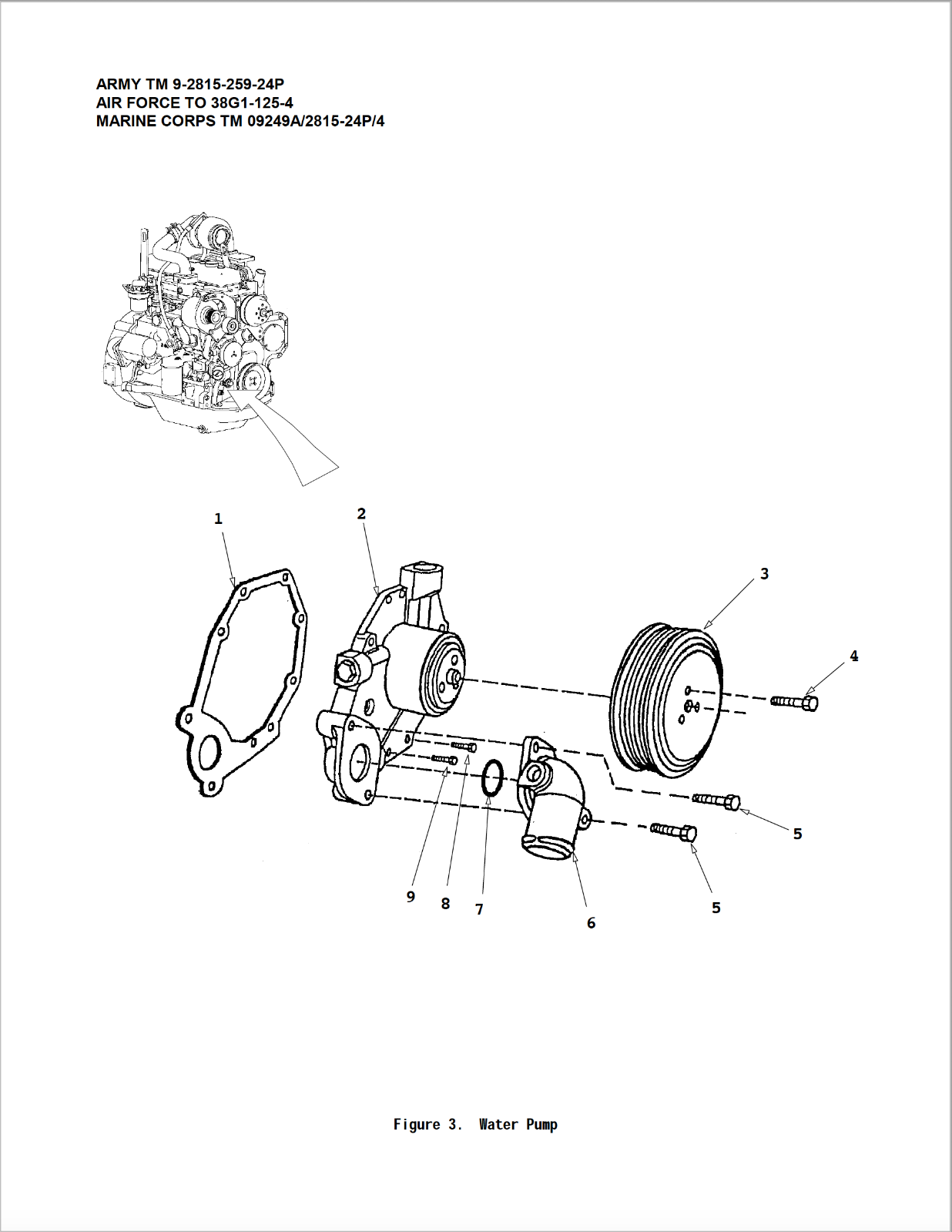 120 Page JOHN DEERE DIESEL ENGINE 4045TF 4 CYLINDER 4.5 L Repair Parts ...