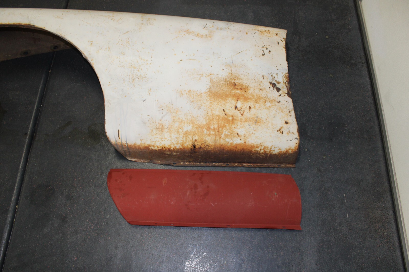 MGA front left fender with bottom patch panel 456-750 Original, needs ...