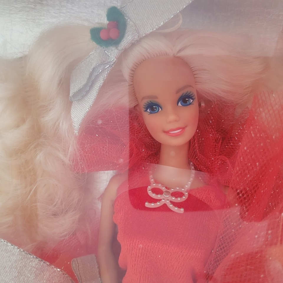 Vntg Barbie 1988 Happy Holidays Doll 1st Special Edition Mattel 1703 ...