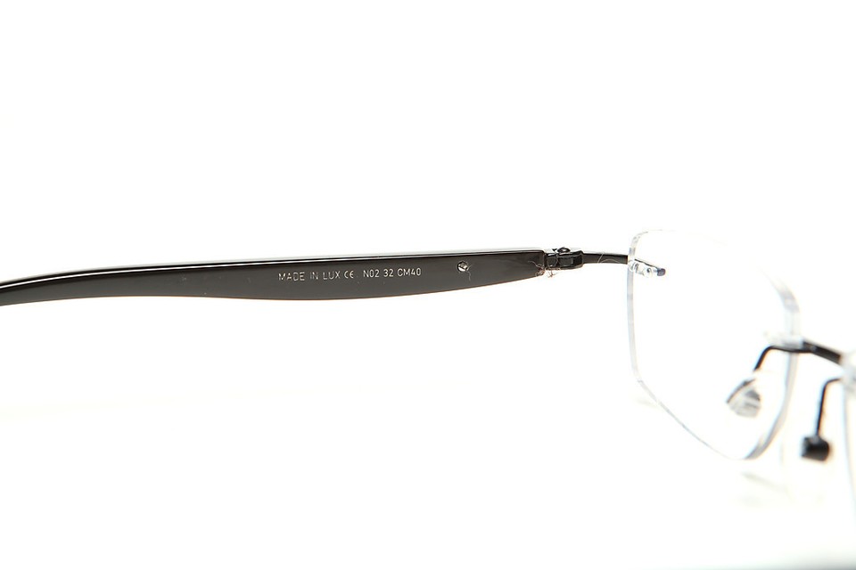 GOLD AND WOOD RIMLESS EYEGLASSES GLASSES SUNGLASSES N02.32.CM40 #647 | eBay