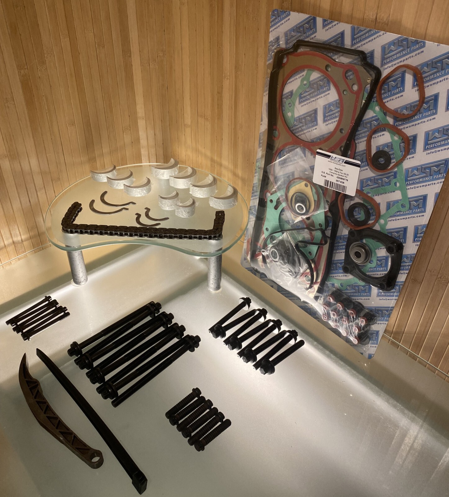 2004-19 SEA-DOO 4-TEC 1503 COMPLETE ENGINE BEARING KIT + BOLT KIT ...