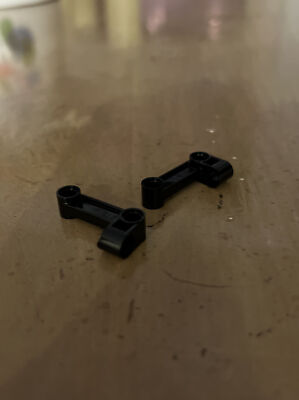 2 Black Pin Connector w/ 2x4 90 Deg Bend ~ Technic ~ Lego ~ NEW | eBay