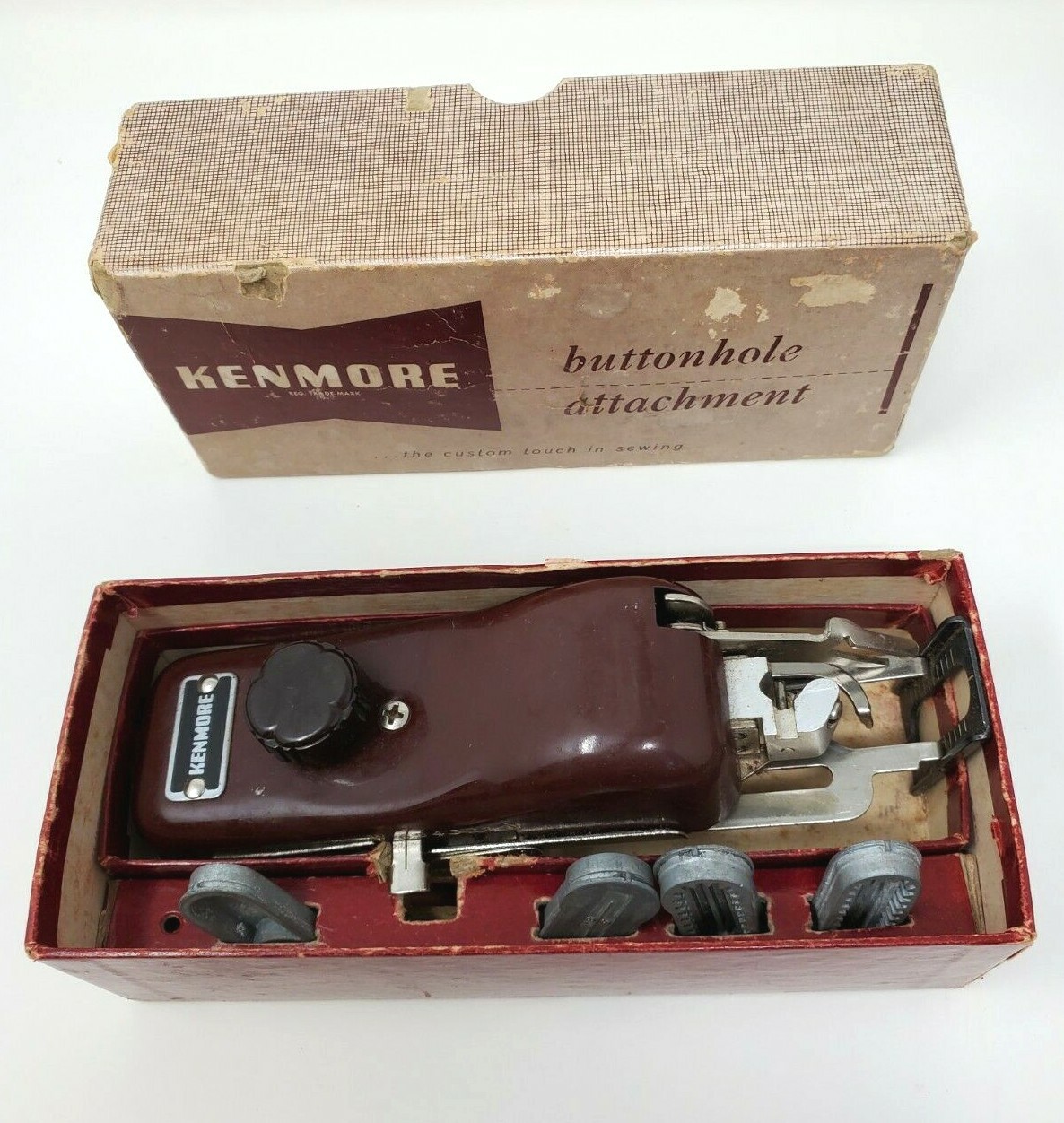 Vintage Sears Roebuck & Co. Kenmore Buttonhole Attachment Greist MFG Co ...