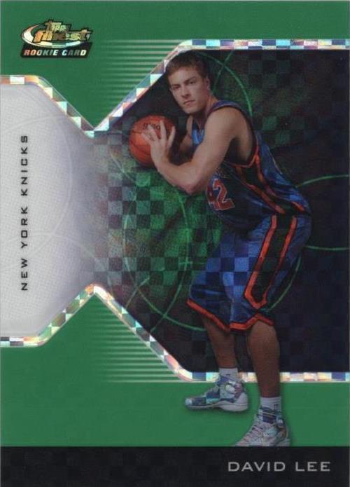 2004-05 Topps Finest - 2005-06 Rookie David Lee #220 Green X-Fractor ...