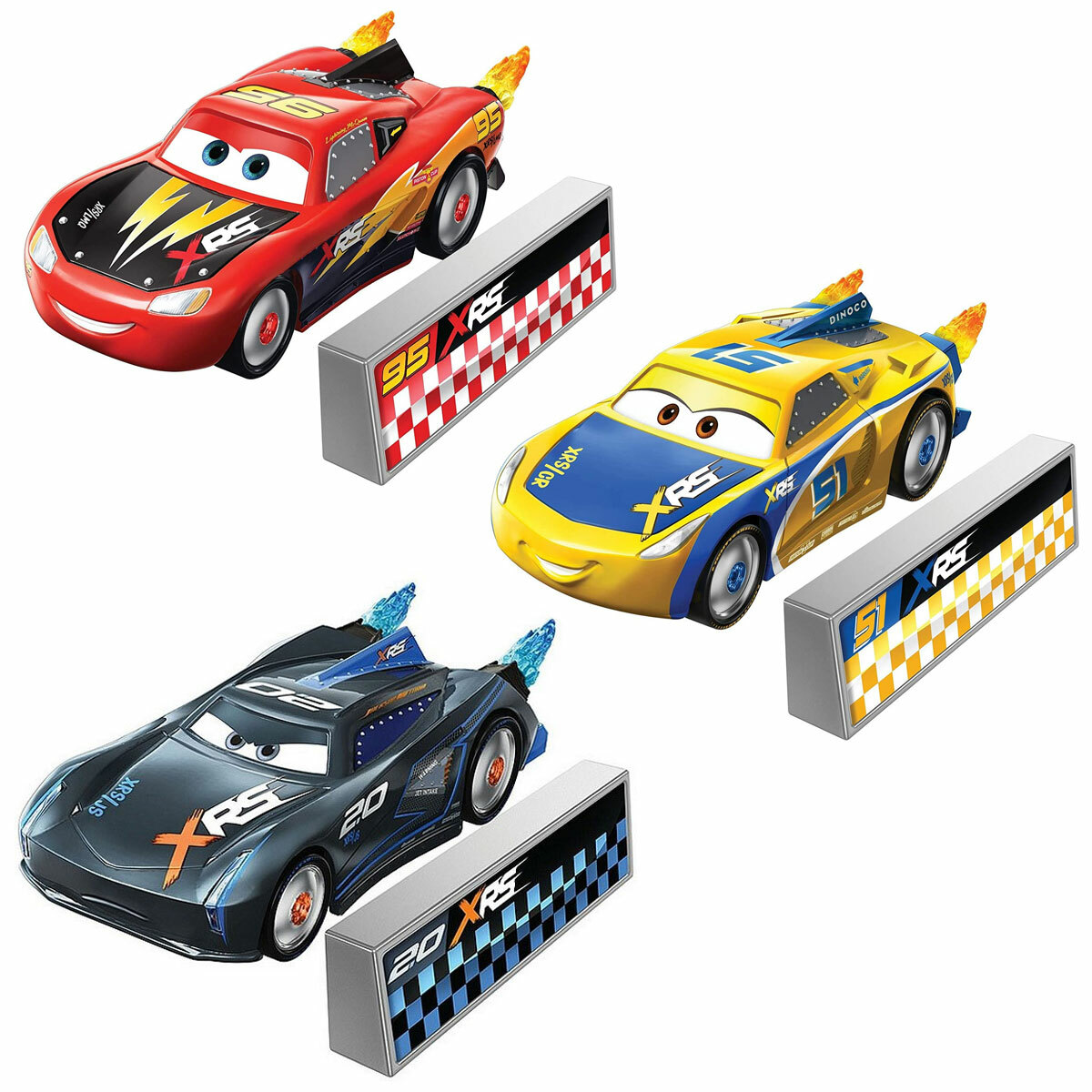 Disney Pixar Cars: XRS Rocket Racing 1:55 Scale Die-Cast Vehicle 3-Pack ...