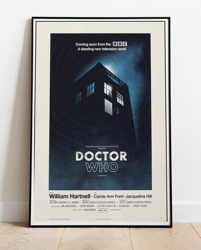Dr Who Promo TV William Hartnell Retro Repro Movie Poster / 36"x24 ...