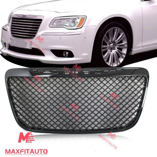 Fits 2011-2014 Chrysler 300 300C Mesh Style Front Grill Grille Gloss ...