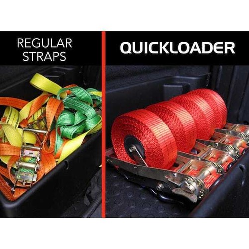 Quickloader Retractable Ratchet Tie Down Strap 3000 Lbs. | eBay