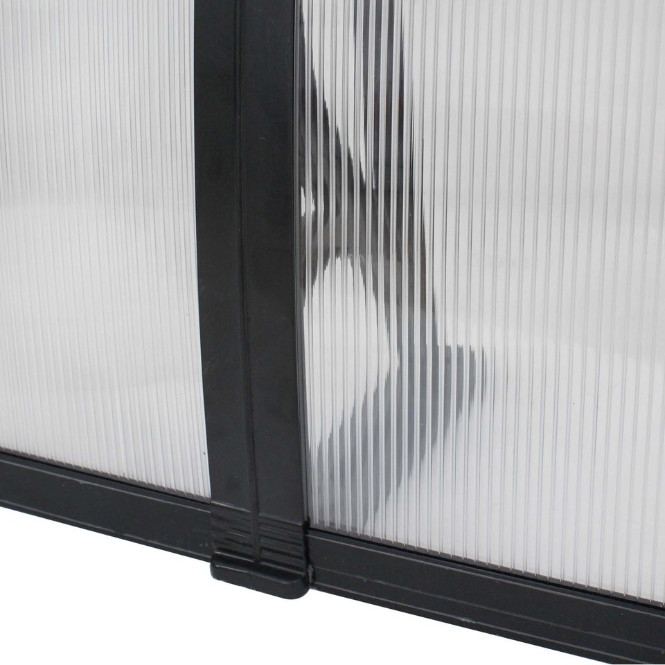 40" x 80" Window Front Door Awning UV Protection Canopy Rain Cover ...