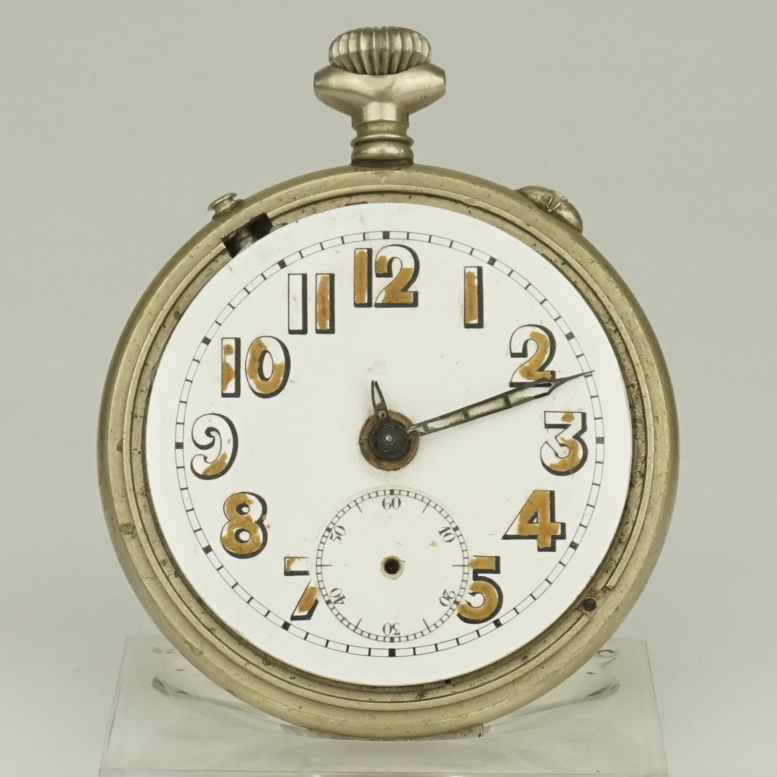 Rare! Antique Alarm Pocket Watch Men's no fusee duplex chronometer ...