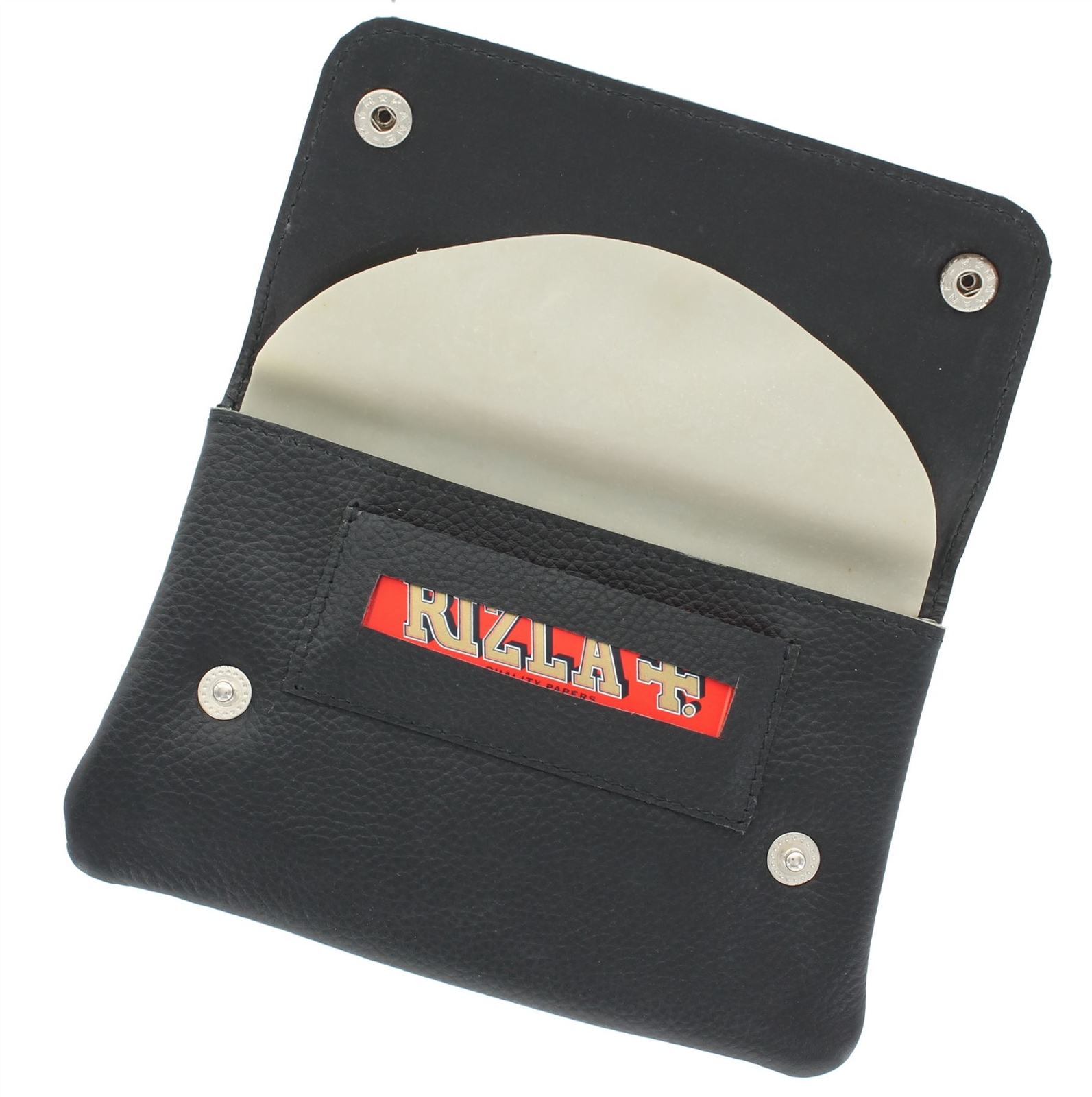 Ashlie Leather Rubber Lined Leather Tobacco Pouch With 'Paper' Holder ...