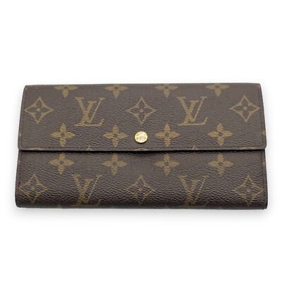 Louis Vuitton Monogram Portefeiulle Sarah Long Wallet | eBay