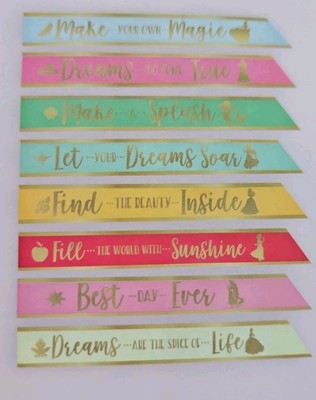 8 Disney Princess Classic Cartoon Kids Birthday Party Favor Sashes | eBay