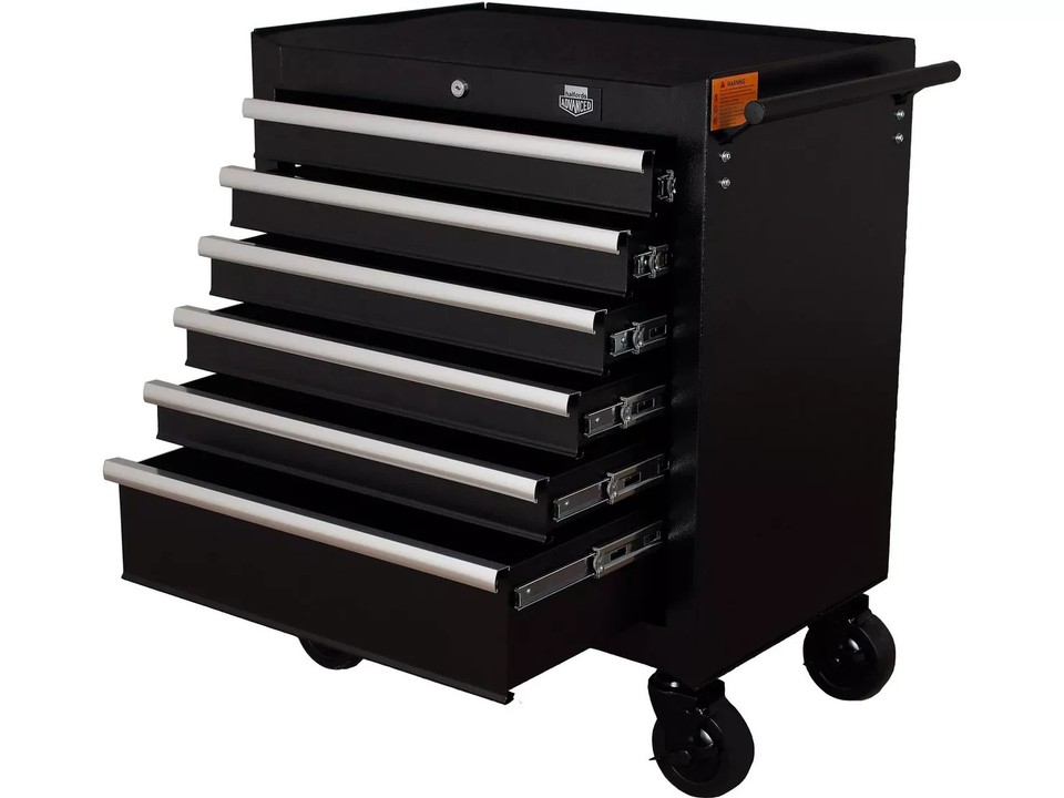 New Halfords Advanced 6 Six Drawer Tool Box Cabinet on Wheels Chest ...