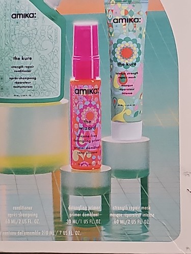 Amika Rescue Team Bond Repair Shampoo & Conditioner 4-Piece Trial Set ...