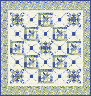 Moda SUMMER BREEZE 2021 Quilt Fabric Kit 76"x80" 33610 | eBay